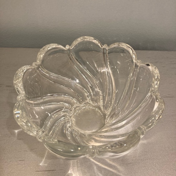 Mikasa | Accents | Vintage Mikasa Peppermint Crystal Clear Glass Bowl ...